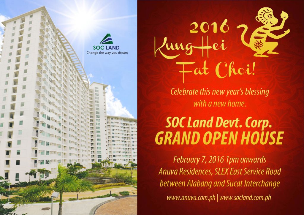 SOC Land Devt Corp | SOC LAND Grand Open House: Chinese New Year ...